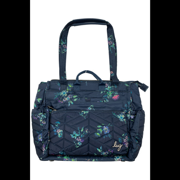 lug | Bags | Lug Rfid Large Tote Soprano Bouquet Navy | Poshmark
